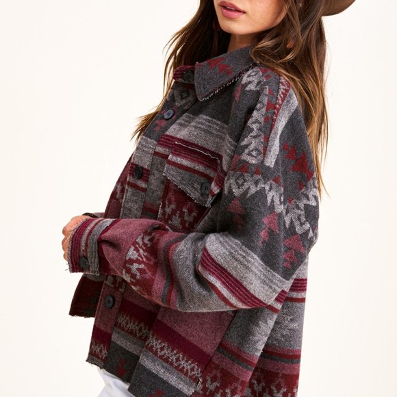 Aztec | Jackets & Coats | Aztec Shirt Jacket | Poshmark